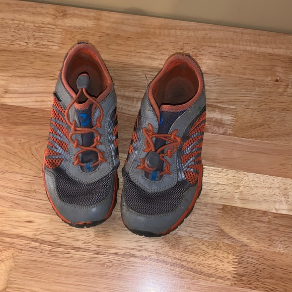 Merrell | Shoes | Merrell Grey And Orange Kids Hiking Shoes Size 3 ...